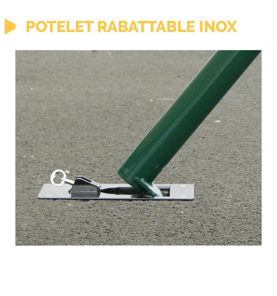 Potelet Rabattable en Acier Peint Personnalisable - Prozon