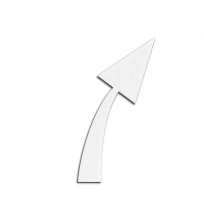 Marquage Thermocollé Flèche de Rabattement Droite/Gauche