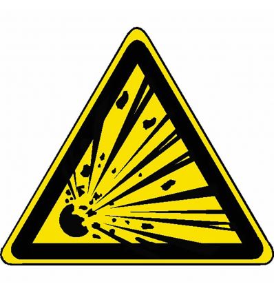 Panneau risque d'explosion Dès 1,50€ HT