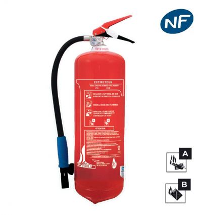 Extincteur eau pulvérisé neuf certifié NF - Feux AB - Prozon