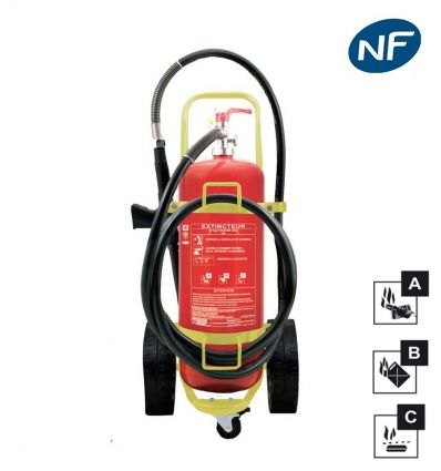 Extincteur 50 kg poudre abc - Certifié NF - Prozon