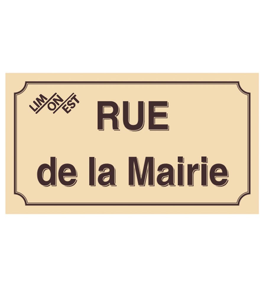Plaque de Rue Émaillée avec Blason Dès 52,00€ HT