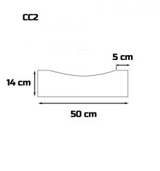Bordure de Caniveau CS2 en béton L1 m Dès 7,56€ HT