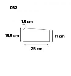 Caniveau CC2 en béton 1ml À 18,00€ HT