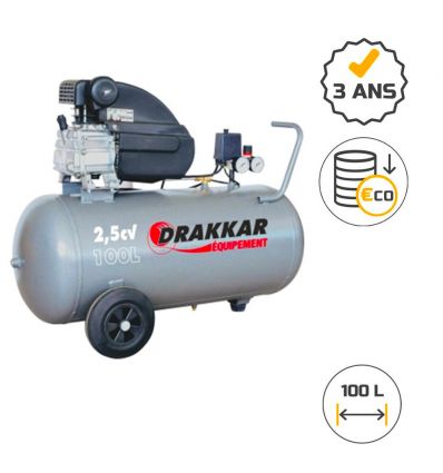 Compresseur pour Atelier 2,5 cv - 100 L dès - À 349,99€ HT