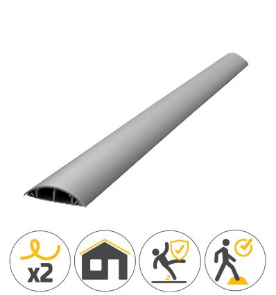 Passe Cable Rigide de 2000 mm avec 2 canaux - À 23,49€ HT