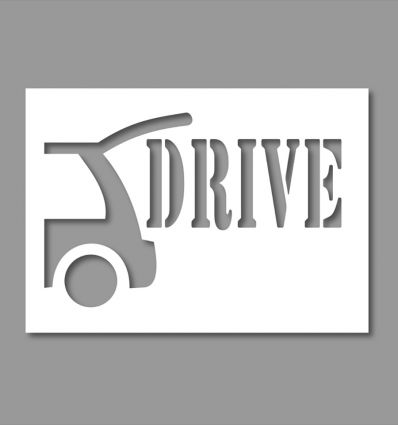 Pochoir Drive - 800 x 1200 mm - Dès 50,99€ HT