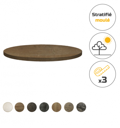 Plateau rond pour table bistrot usage extérieur Dès 56,99€ HT