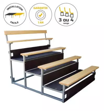 Gradin amovible assises et dossiers en bois Dès 949,99€ HT